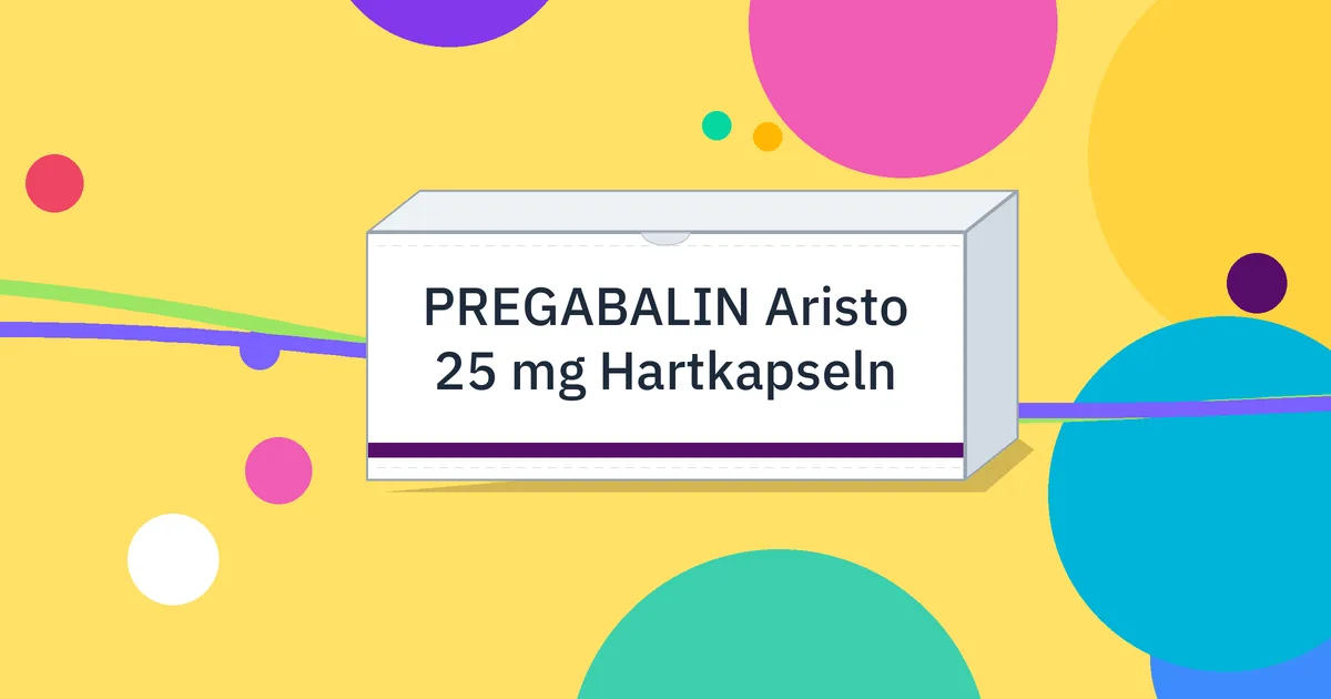 Symbolbild: Packung mit der Aufschrift PREGABALIN Aristo 25 mg Hartkapseln (PZN 10834261) – Verfügbarkeit und Bezug in Apotheken in Frankfurt am Main
