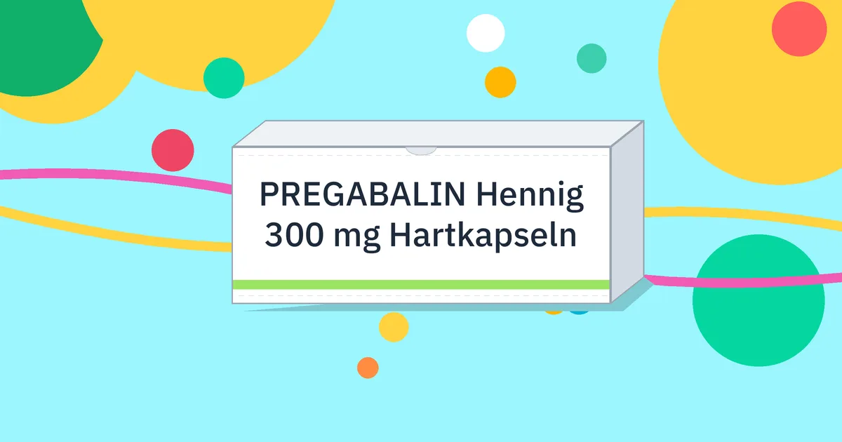 Symbolbild: Packung mit der Aufschrift PREGABALIN Hennig 300 mg Hartkapseln (PZN 11003898) – Verfügbarkeit und Bezug in Apotheken in Frankfurt am Main