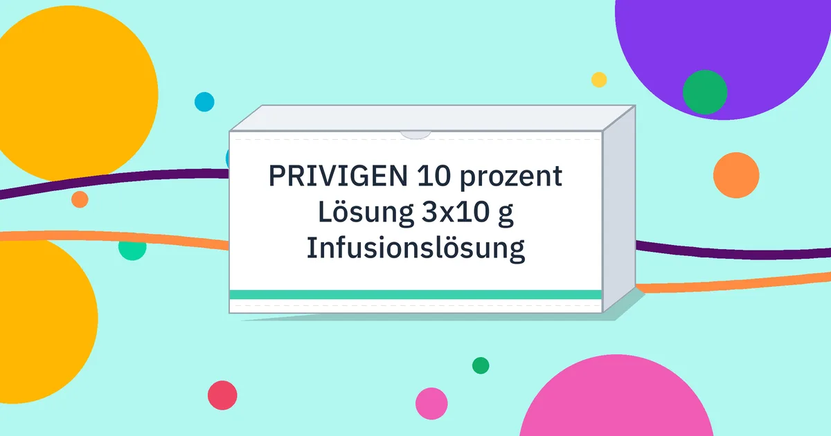 Symbolbild: Packung mit der Aufschrift PRIVIGEN 10 prozent Lösung 3x10 g Infusionslösung (PZN 11564361) – Verfügbarkeit und Bezug in Apotheken in Frankfurt am Main