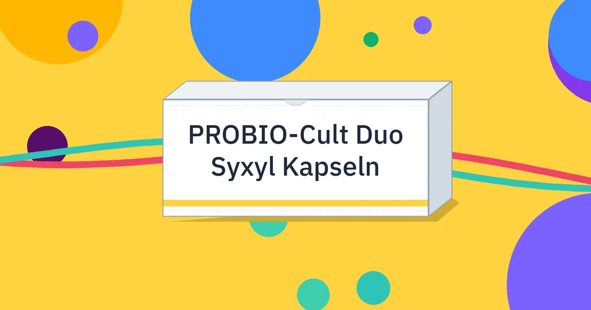 Symbolbild: Packung mit der Aufschrift PROBIO-Cult Duo Syxyl Kapseln (PZN 13335759) – Verfügbarkeit und Bezug in Apotheken in Frankfurt am Main
