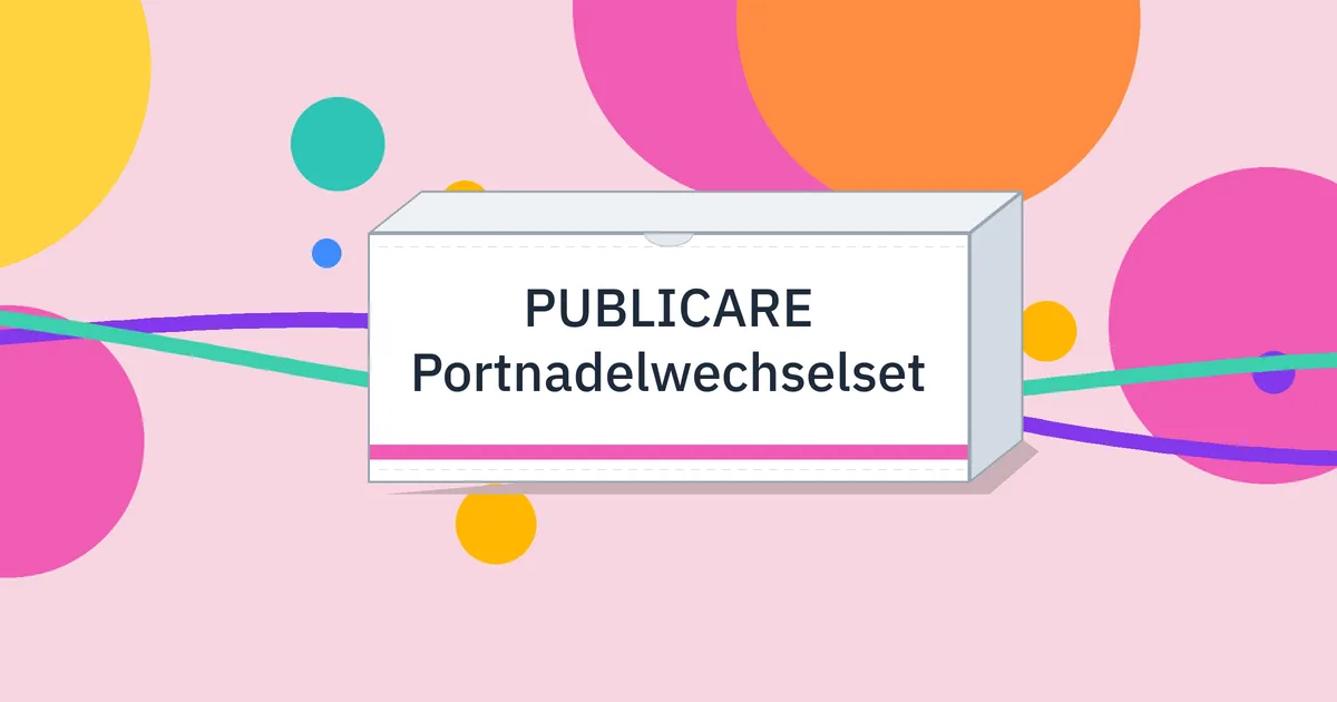Symbolbild: Packung mit der Aufschrift PUBLICARE Portnadelwechselset (PZN 19105374) – Verfügbarkeit und Bezug in Apotheken in Frankfurt am Main