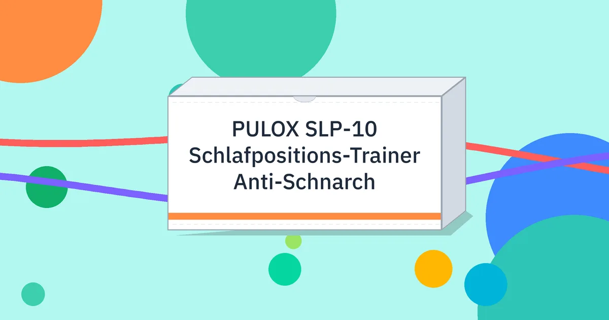 Symbolbild: Packung mit der Aufschrift PULOX SLP-10 Schlafpositions-Trainer Anti-Schnarch (PZN 20098863) – Verfügbarkeit und Bezug in Apotheken in Frankfurt am Main