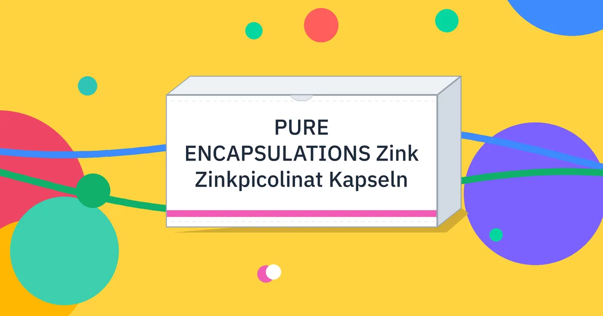 Symbolbild: Packung mit der Aufschrift PURE ENCAPSULATIONS Zink Zinkpicolinat Kapseln (PZN 13923108) – Verfügbarkeit und Bezug in Apotheken in Frankfurt am Main