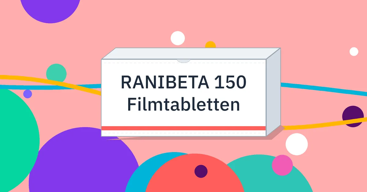 Symbolbild: Packung mit der Aufschrift RANIBETA 150 Filmtabletten (PZN 07280215) – Verfügbarkeit und Bezug in Apotheken in Frankfurt am Main
