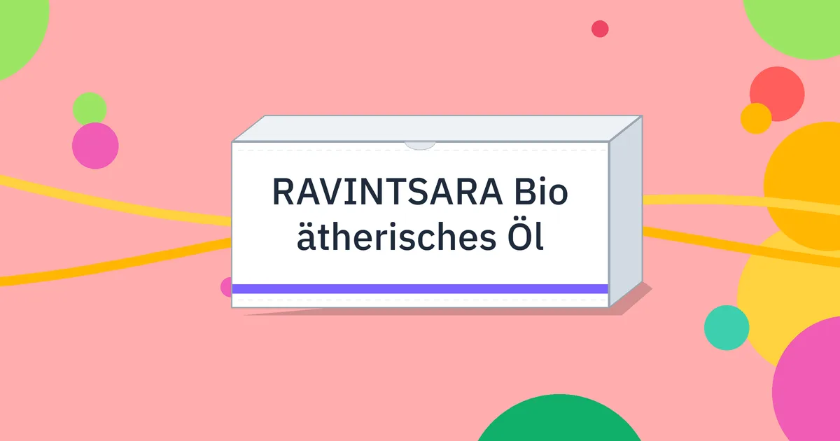 Symbolbild: Packung mit der Aufschrift RAVINTSARA Bio ätherisches Öl (PZN 16754712) – Verfügbarkeit und Bezug in Apotheken in Frankfurt am Main