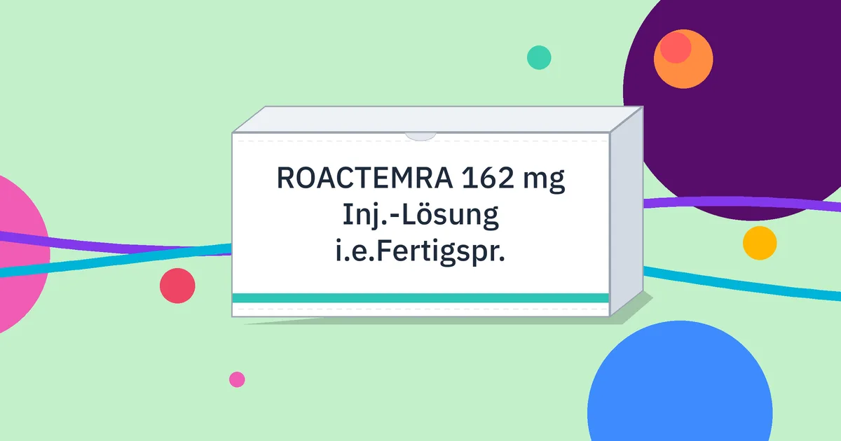 Symbolbild: Packung mit der Aufschrift ROACTEMRA 162 mg Inj.-Lösung i.e.Fertigspr. (PZN 19668025) – Verfügbarkeit und Bezug in Apotheken in Frankfurt am Main