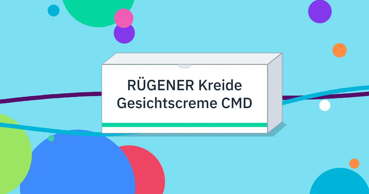 Symbolbild: Packung mit der Aufschrift RÜGENER Kreide Gesichtscreme CMD (PZN 12579689) – Verfügbarkeit und Bezug in Apotheken in Frankfurt am Main