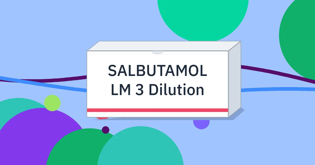 Symbolbild: Packung mit der Aufschrift SALBUTAMOL LM 3 Dilution (PZN 13177059) – Verfügbarkeit und Bezug in Apotheken in Frankfurt am Main