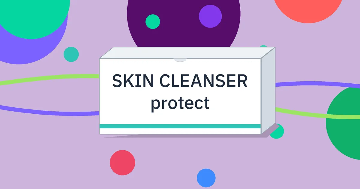 Symbolbild: Packung mit der Aufschrift SKIN CLEANSER protect (PZN 16718751) – Verfügbarkeit und Bezug in Apotheken in Frankfurt am Main