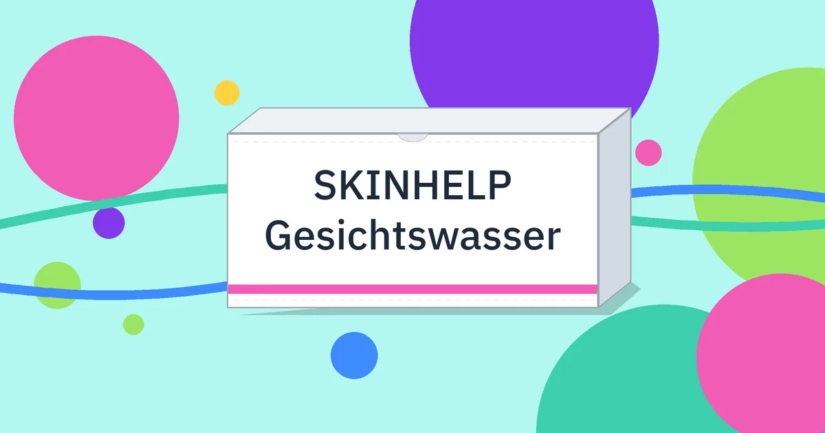 Symbolbild: Packung mit der Aufschrift SKINHELP Gesichtswasser (PZN 10100553) – Verfügbarkeit und Bezug in Apotheken in Frankfurt am Main