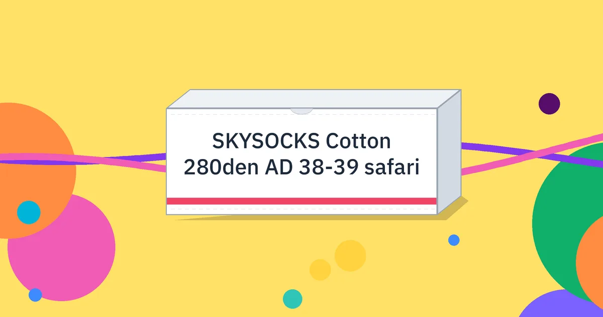 Symbolbild: Packung mit der Aufschrift SKYSOCKS Cotton 280den AD 38-39 safari (PZN 18664315) – Verfügbarkeit und Bezug in Apotheken in Frankfurt am Main
