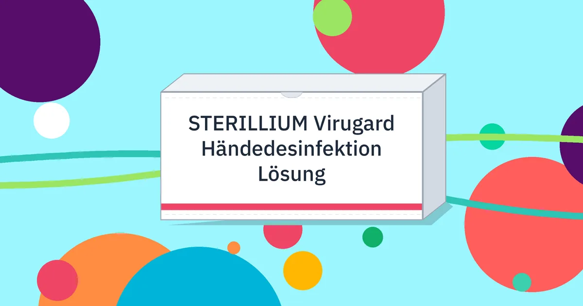 Symbolbild: Packung mit der Aufschrift STERILLIUM Virugard Händedesinfektion Lösung (PZN 07243042) – Verfügbarkeit und Bezug in Apotheken in Frankfurt am Main