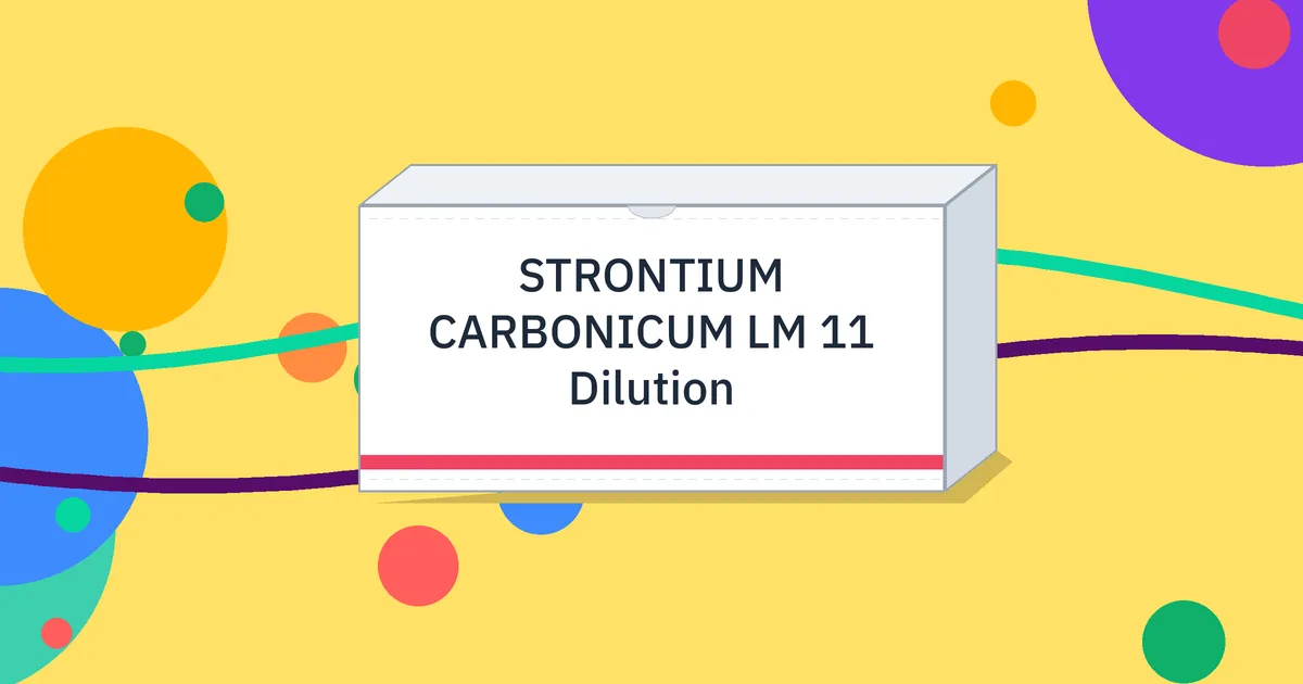 Symbolbild: Packung mit der Aufschrift STRONTIUM CARBONICUM LM 11 Dilution (PZN 13203118) – Verfügbarkeit und Bezug in Apotheken in Frankfurt am Main