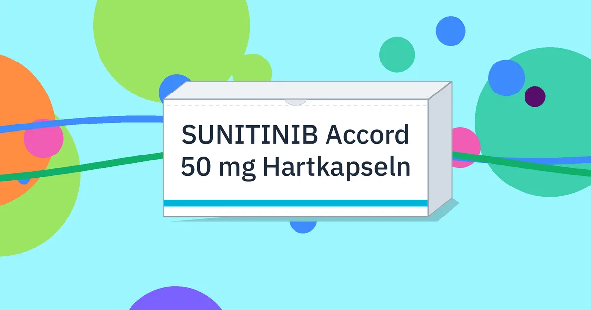 Symbolbild: Packung mit der Aufschrift SUNITINIB Accord 50 mg Hartkapseln (PZN 17289996) – Verfügbarkeit und Bezug in Apotheken in Frankfurt am Main