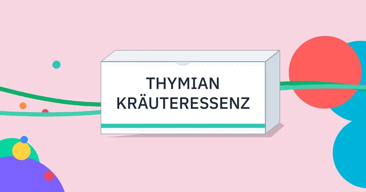 Symbolbild: Packung mit der Aufschrift THYMIAN KRÄUTERESSENZ (PZN 13820035) – Verfügbarkeit und Bezug in Apotheken in Frankfurt am Main