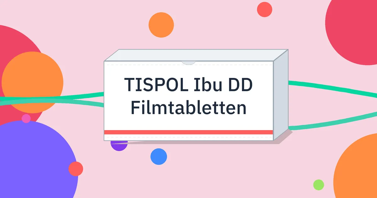 Symbolbild: Packung mit der Aufschrift TISPOL Ibu DD Filmtabletten (PZN 00579796) – Verfügbarkeit und Bezug in Apotheken in Frankfurt am Main