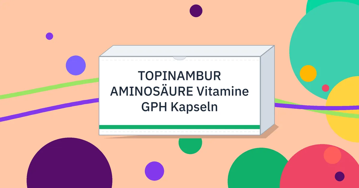Symbolbild: Packung mit der Aufschrift TOPINAMBUR AMINOSÄURE Vitamine GPH Kapseln (PZN 01689156) – Verfügbarkeit und Bezug in Apotheken in Frankfurt am Main