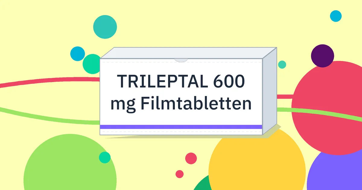 Symbolbild: Packung mit der Aufschrift TRILEPTAL 600 mg Filmtabletten (PZN 03913652) – Verfügbarkeit und Bezug in Apotheken in Frankfurt am Main