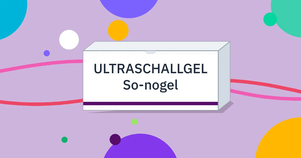 Symbolbild: Packung mit der Aufschrift ULTRASCHALLGEL So-nogel (PZN 09274420) – Verfügbarkeit und Bezug in Apotheken in Frankfurt am Main