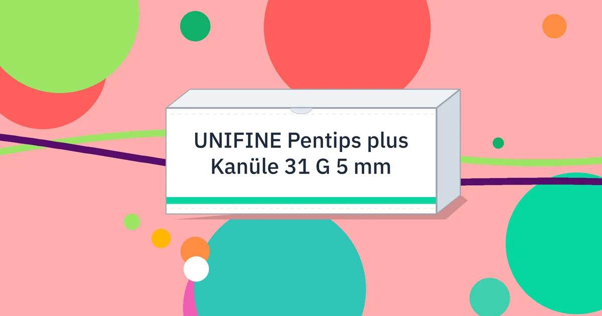 Symbolbild: Packung mit der Aufschrift UNIFINE Pentips plus Kanüle 31 G 5 mm (PZN 14325160) – Verfügbarkeit und Bezug in Apotheken in Frankfurt am Main