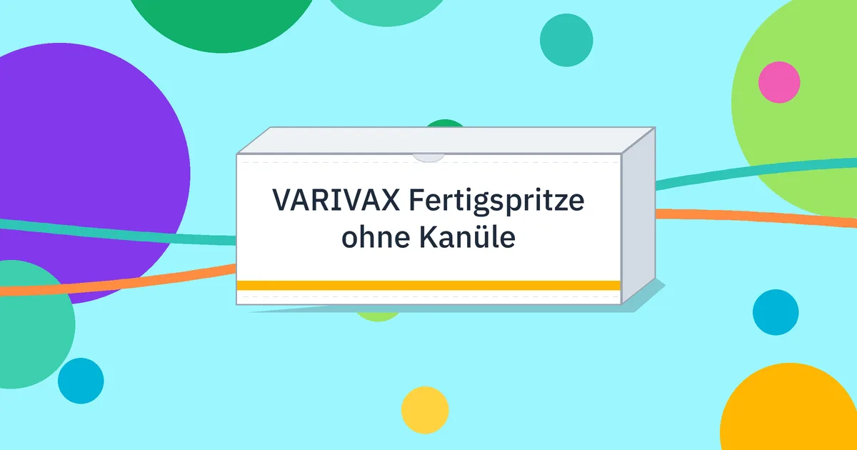 Symbolbild: Packung mit der Aufschrift VARIVAX Fertigspritze ohne Kanüle (PZN 10113780) – Verfügbarkeit und Bezug in Apotheken in Frankfurt am Main