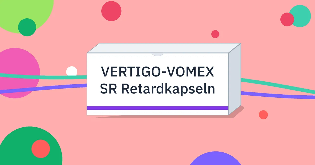 Symbolbild: Packung mit der Aufschrift VERTIGO-VOMEX SR Retardkapseln (PZN 17528343) – Verfügbarkeit und Bezug in Apotheken in Frankfurt am Main
