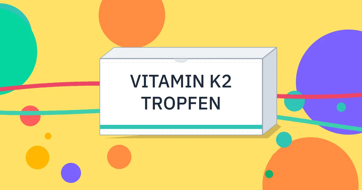 Symbolbild: Packung mit der Aufschrift VITAMIN K2 TROPFEN (PZN 19302637) – Verfügbarkeit und Bezug in Apotheken in Frankfurt am Main