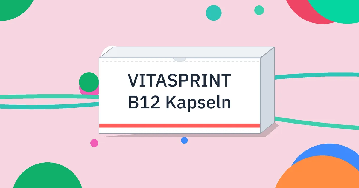 Symbolbild: Packung mit der Aufschrift VITASPRINT B12 Kapseln (PZN 04909523) – Verfügbarkeit und Bezug in Apotheken in Frankfurt am Main