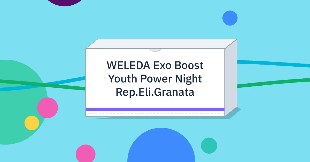 Symbolbild: Packung mit der Aufschrift WELEDA Exo Boost Youth Power Night Rep.Eli.Granata (PZN 20523303) – Verfügbarkeit und Bezug in Apotheken in Frankfurt am Main