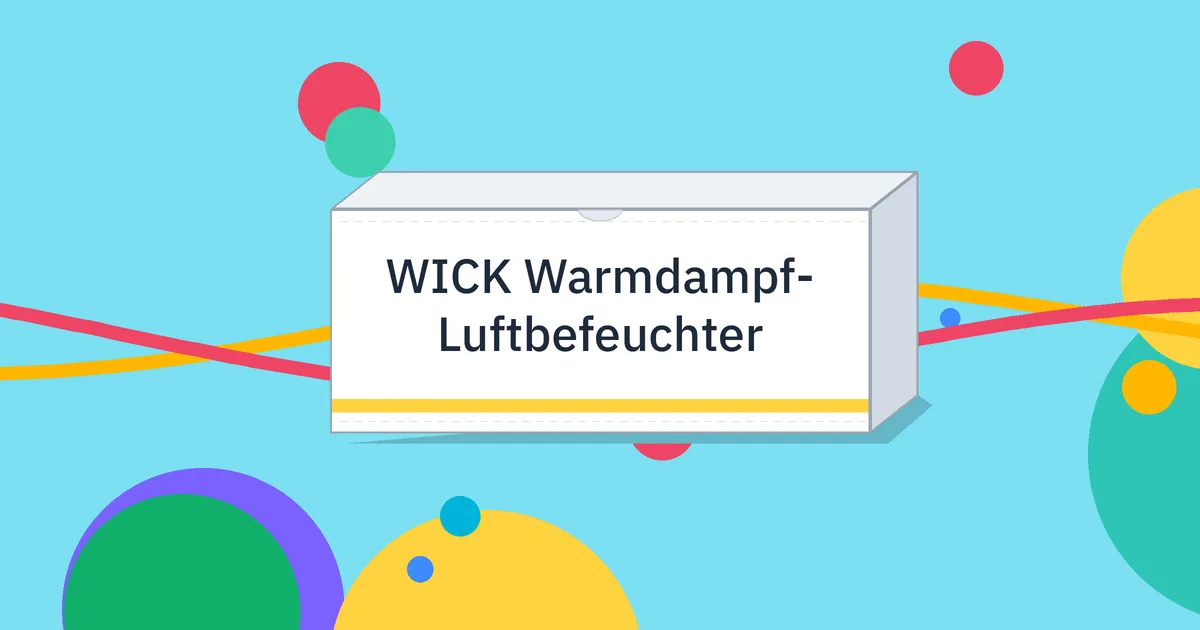 Symbolbild: Packung mit der Aufschrift WICK Warmdampf-Luftbefeuchter (PZN 14285963) – Verfügbarkeit und Bezug in Apotheken in Frankfurt am Main