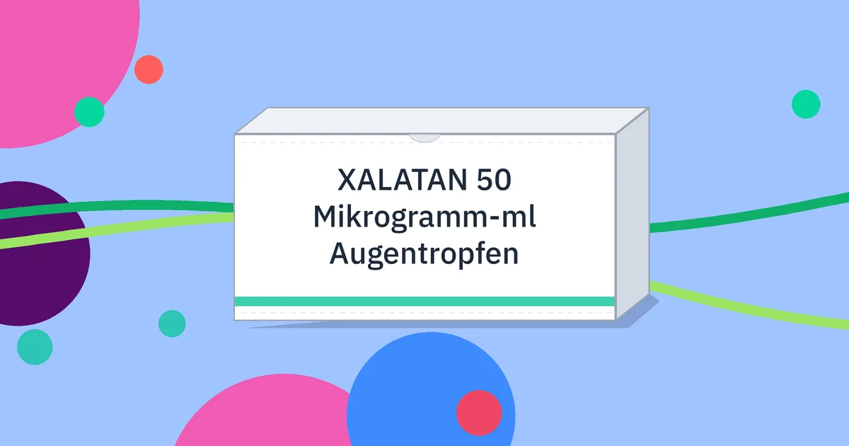 Symbolbild: Packung mit der Aufschrift XALATAN 50 Mikrogramm-ml Augentropfen (PZN 18168421) – Verfügbarkeit und Bezug in Apotheken in Frankfurt am Main