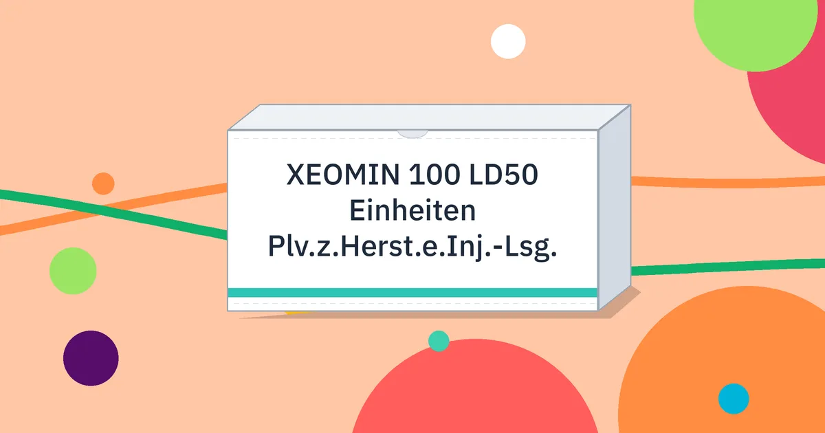 Symbolbild: Packung mit der Aufschrift XEOMIN 100 LD50 Einheiten Plv.z.Herst.e.Inj.-Lsg. (PZN 17436859) – Verfügbarkeit und Bezug in Apotheken in Frankfurt am Main