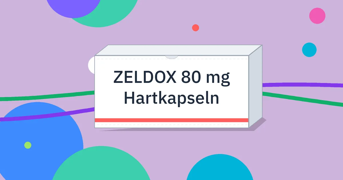 Symbolbild: Packung mit der Aufschrift ZELDOX 80 mg Hartkapseln (PZN 02583129) – Verfügbarkeit und Bezug in Apotheken in Frankfurt am Main