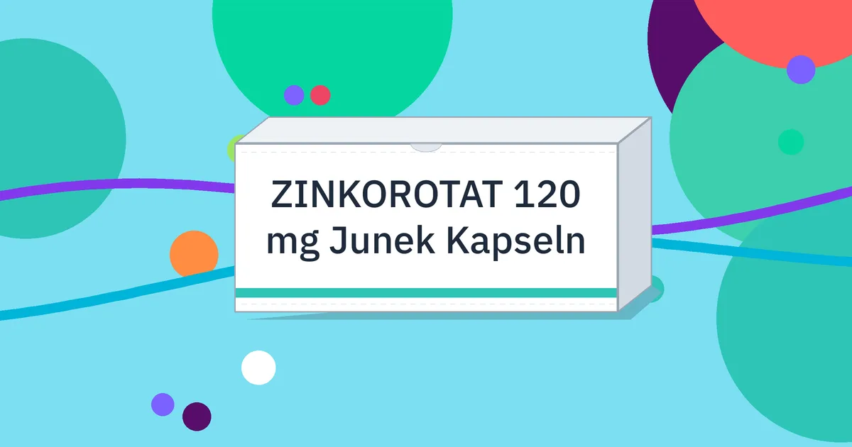 Symbolbild: Packung mit der Aufschrift ZINKOROTAT 120 mg Junek Kapseln (PZN 11072801) – Verfügbarkeit und Bezug in Apotheken in Frankfurt am Main