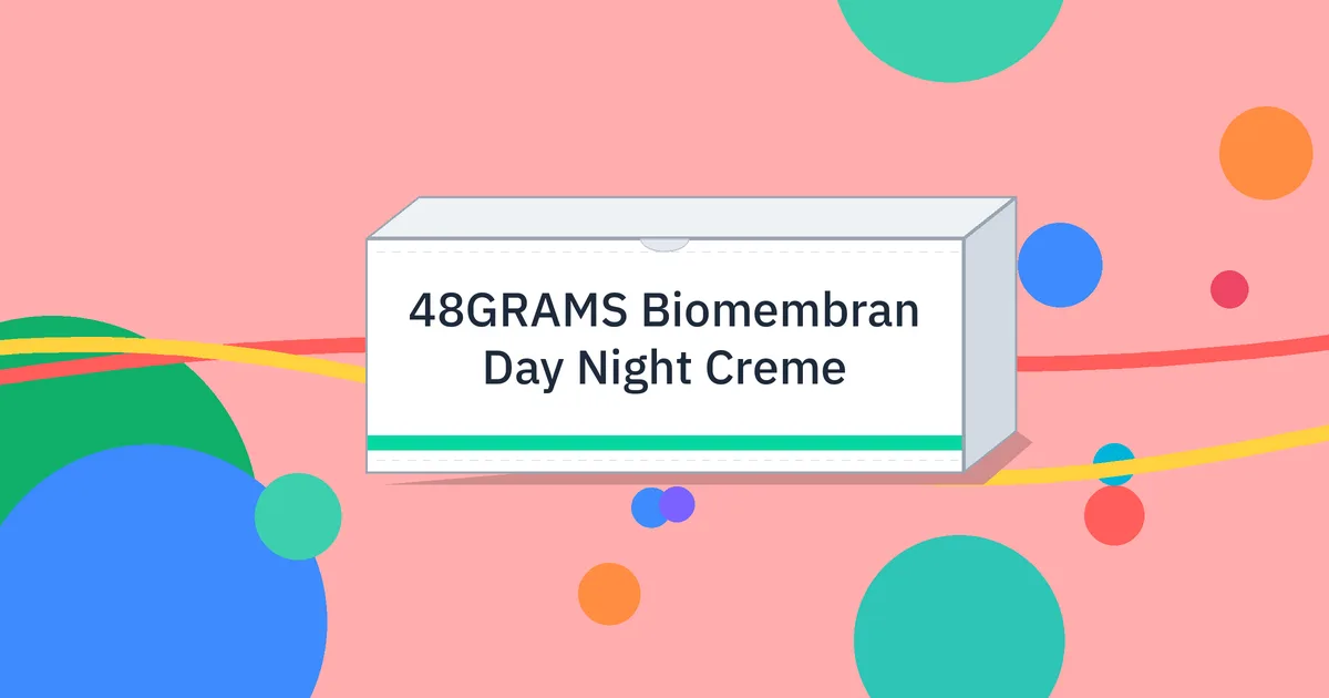 Symbolbild: Packung mit der Aufschrift 48GRAMS Biomembran Day Night Creme (PZN 18678205) – Verfügbarkeit und Bezug in Apotheken in Frankfurt am Main