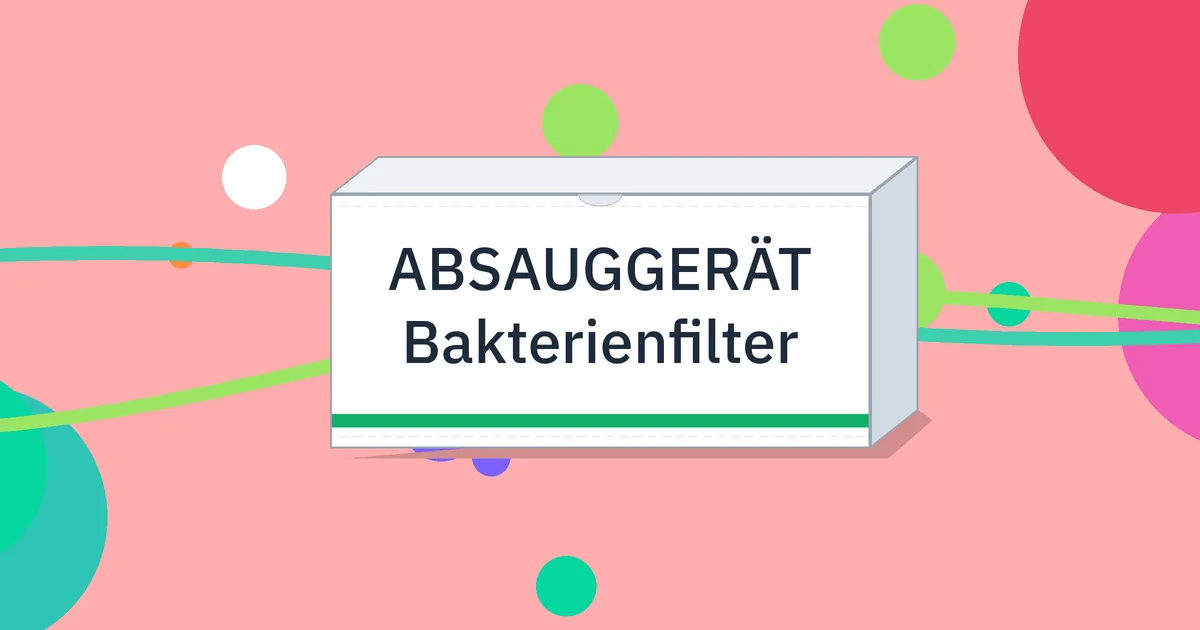 Symbolbild: Packung mit der Aufschrift ABSAUGGERÄT Bakterienfilter (PZN 04311576) – Verfügbarkeit und Bezug in Apotheken in Frankfurt am Main