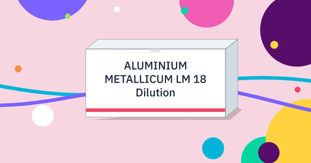 Symbolbild: Packung mit der Aufschrift ALUMINIUM METALLICUM LM 18 Dilution (PZN 02600419) – Verfügbarkeit und Bezug in Apotheken in Frankfurt am Main