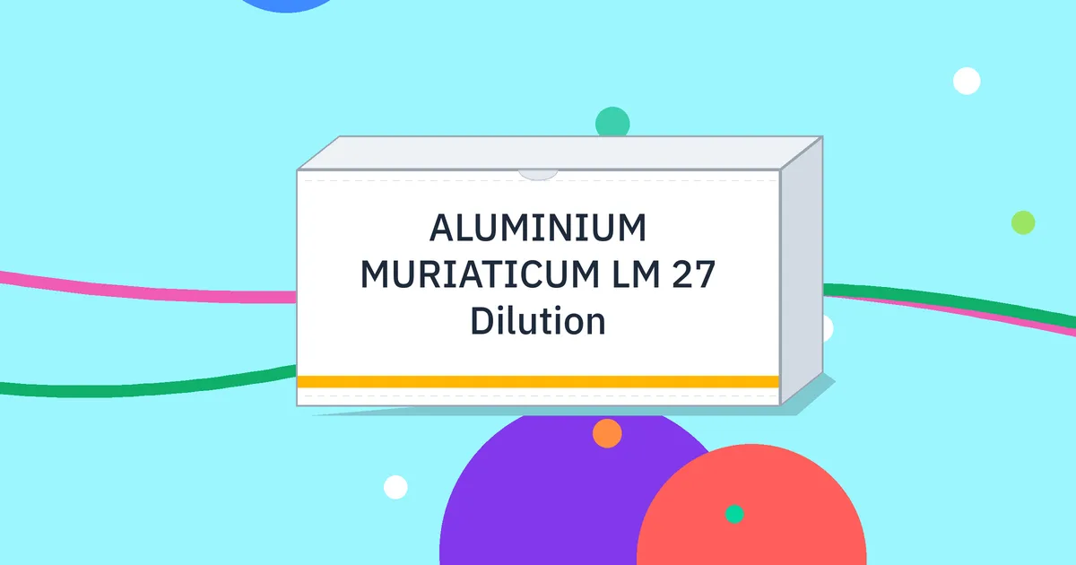 Symbolbild: Packung mit der Aufschrift ALUMINIUM MURIATICUM LM 27 Dilution (PZN 13316897) – Verfügbarkeit und Bezug in Apotheken in Frankfurt am Main
