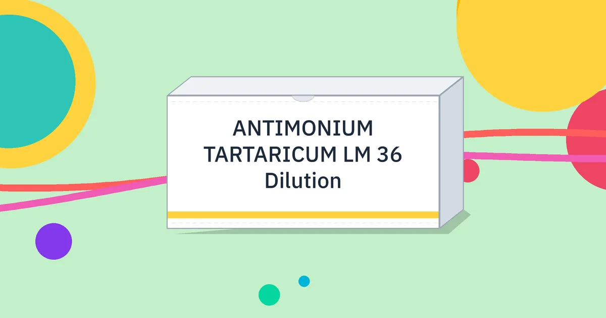 Symbolbild: Packung mit der Aufschrift ANTIMONIUM TARTARICUM LM 36 Dilution (PZN 12764872) – Verfügbarkeit und Bezug in Apotheken in Frankfurt am Main