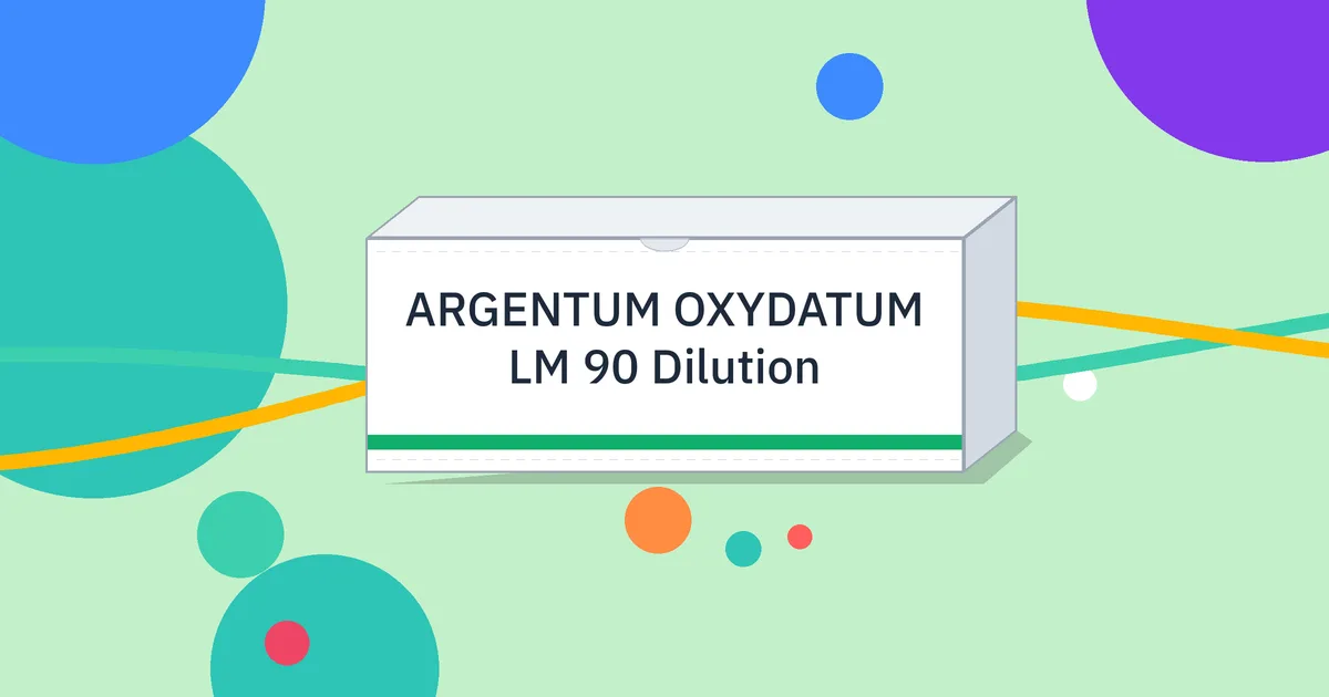 Symbolbild: Packung mit der Aufschrift ARGENTUM OXYDATUM LM 90 Dilution (PZN 12769378) – Verfügbarkeit und Bezug in Apotheken in Frankfurt am Main