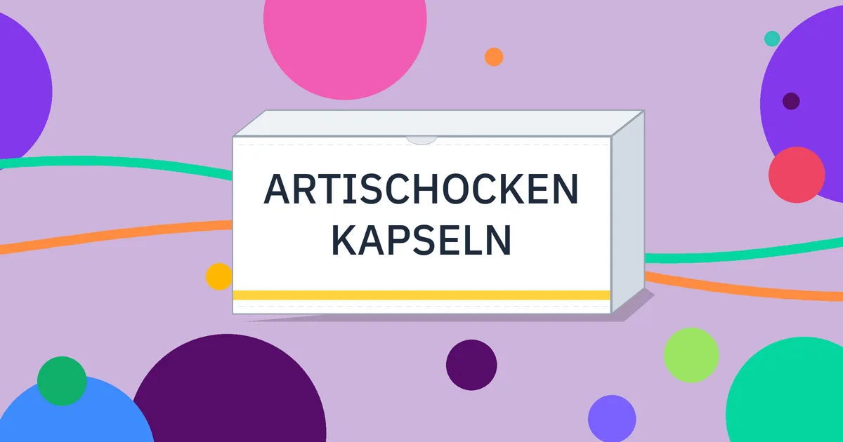 Symbolbild: Packung mit der Aufschrift ARTISCHOCKEN KAPSELN (PZN 18843012) – Verfügbarkeit und Bezug in Apotheken in Frankfurt am Main