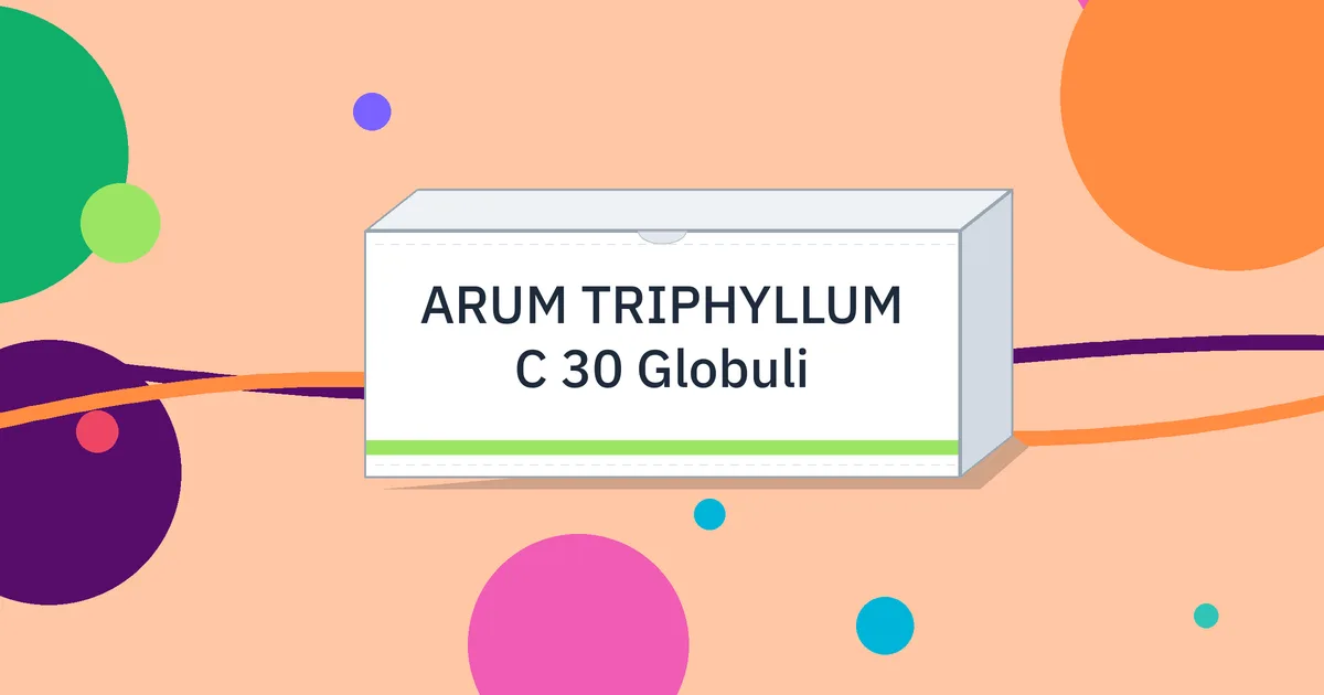 Symbolbild: Packung mit der Aufschrift ARUM TRIPHYLLUM C 30 Globuli (PZN 04205897) – Verfügbarkeit und Bezug in Apotheken in Frankfurt am Main