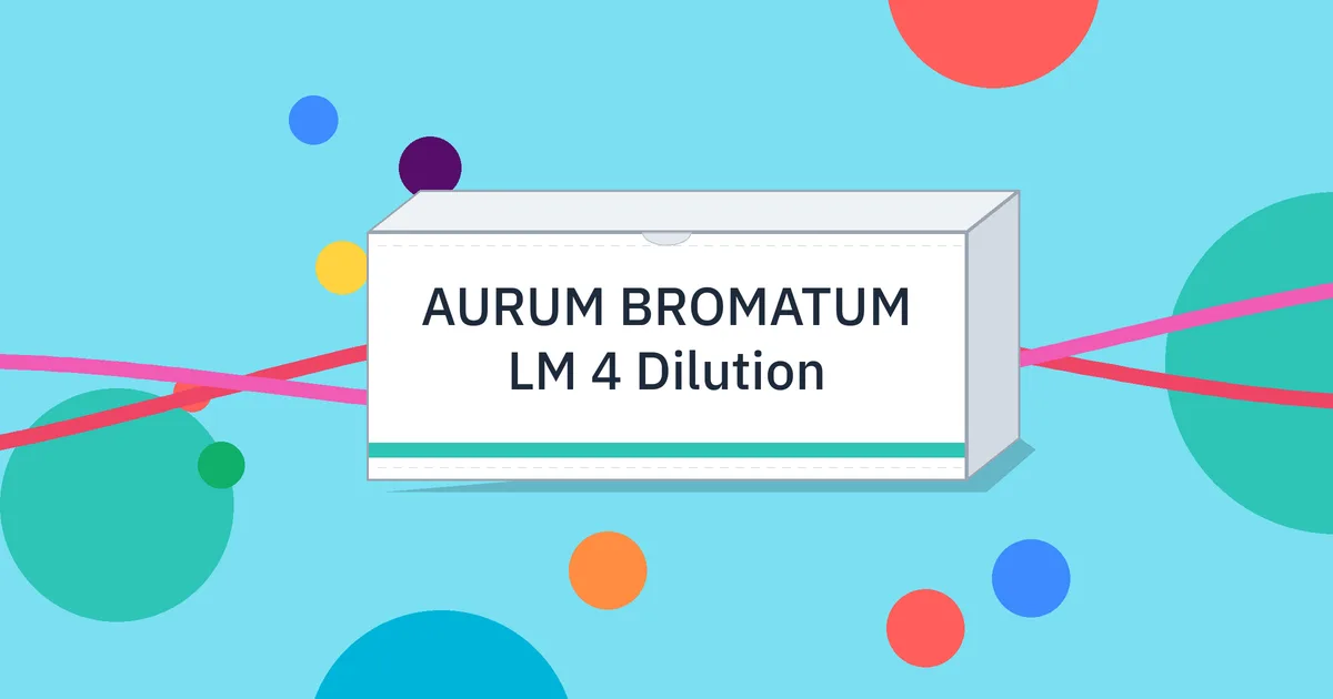 Symbolbild: Packung mit der Aufschrift AURUM BROMATUM LM 4 Dilution (PZN 12783680) – Verfügbarkeit und Bezug in Apotheken in Frankfurt am Main