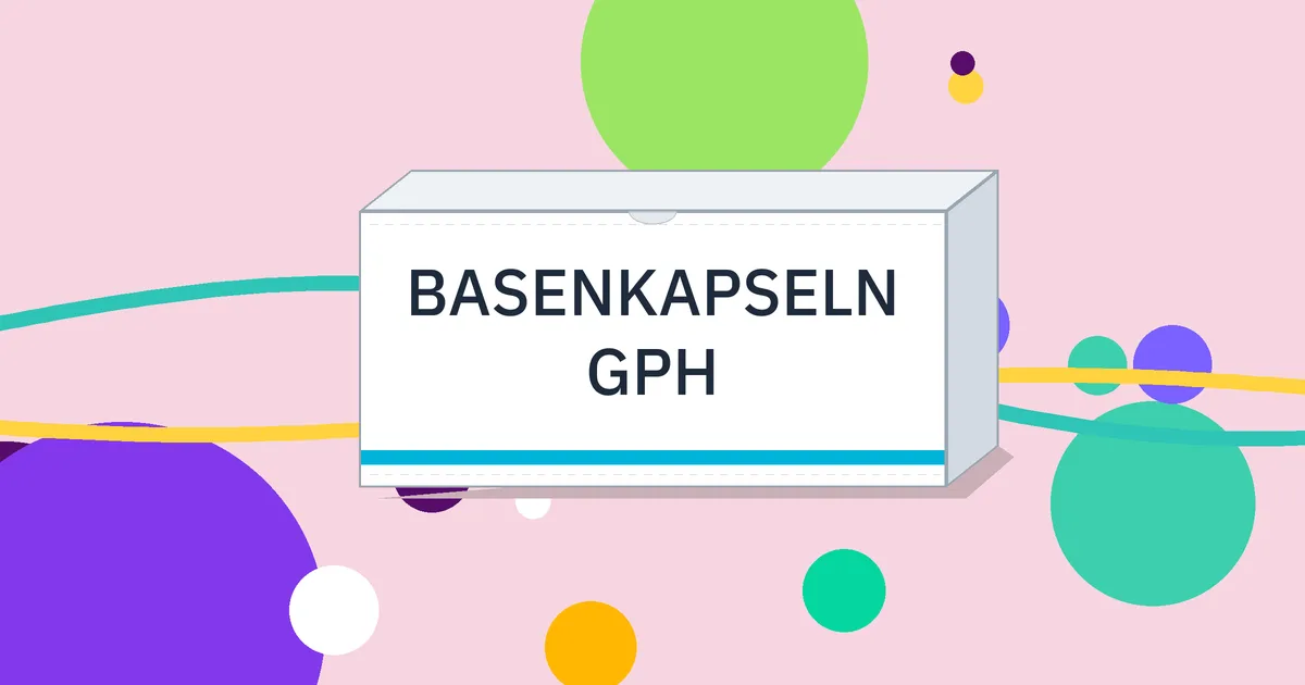 Symbolbild: Packung mit der Aufschrift BASENKAPSELN GPH (PZN 09681473) – Verfügbarkeit und Bezug in Apotheken in Frankfurt am Main