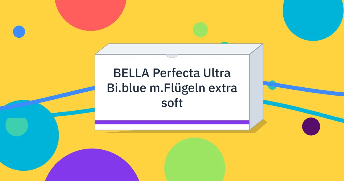 Symbolbild: Packung mit der Aufschrift BELLA Perfecta Ultra Bi.blue m.Flügeln extra soft (PZN 17979330) – Verfügbarkeit und Bezug in Apotheken in Frankfurt am Main