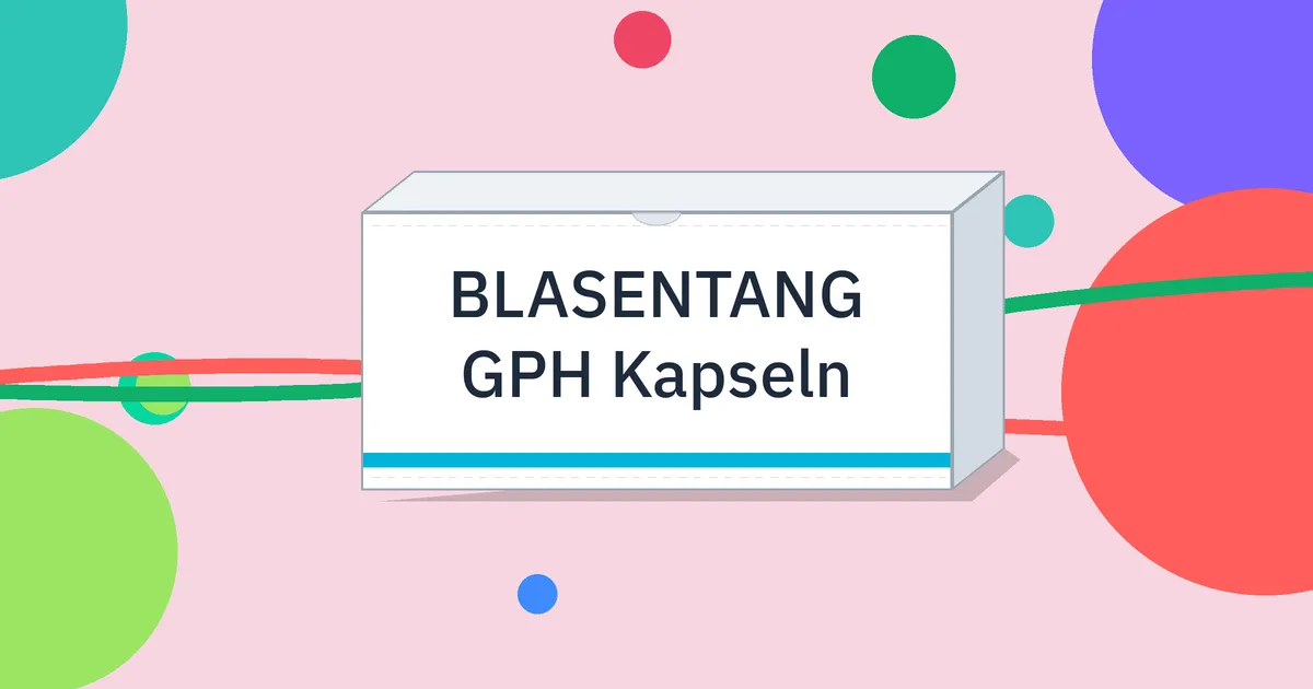 Symbolbild: Packung mit der Aufschrift BLASENTANG GPH Kapseln (PZN 07351091) – Verfügbarkeit und Bezug in Apotheken in Frankfurt am Main