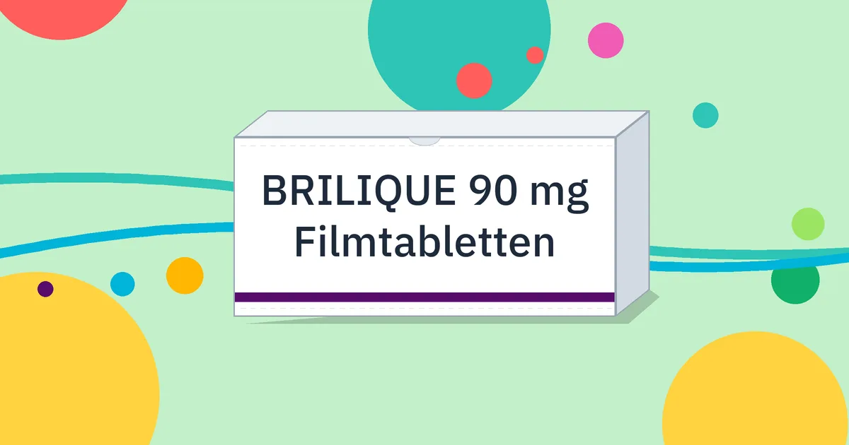 Symbolbild: Packung mit der Aufschrift BRILIQUE 90 mg Filmtabletten (PZN 20039286) – Verfügbarkeit und Bezug in Apotheken in Frankfurt am Main