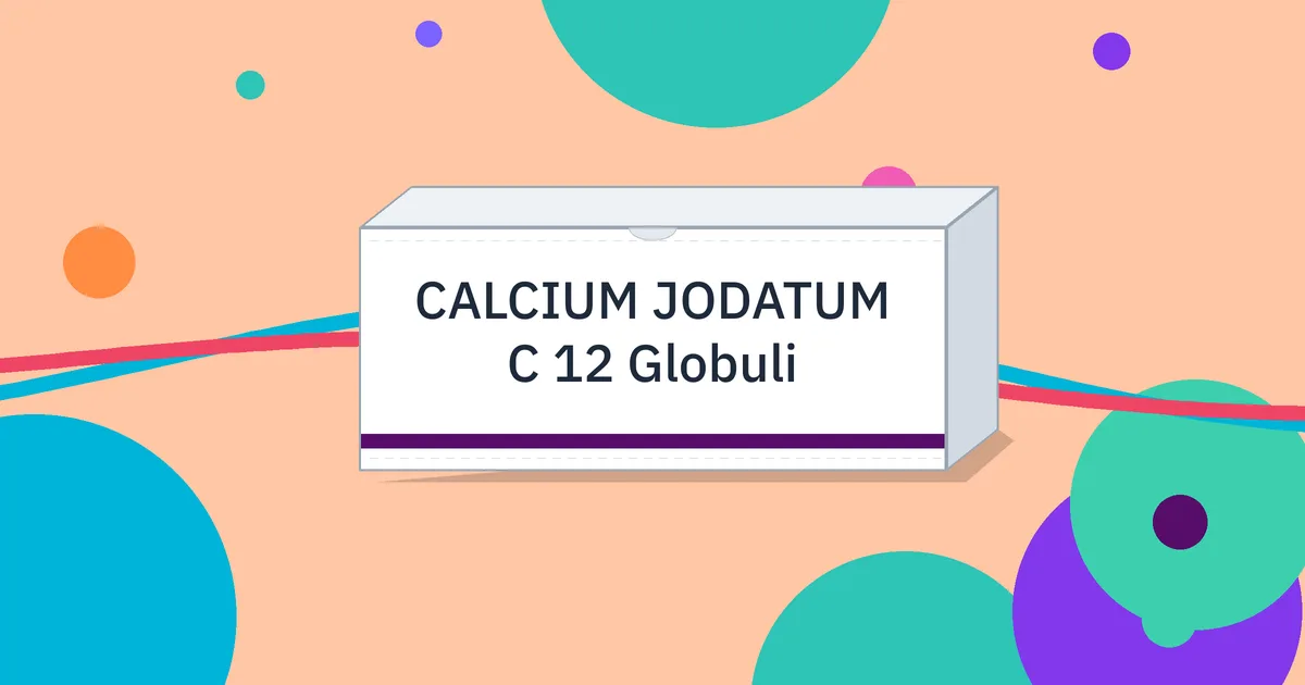 Symbolbild: Packung mit der Aufschrift CALCIUM JODATUM C 12 Globuli (PZN 07455399) – Verfügbarkeit und Bezug in Apotheken in Frankfurt am Main