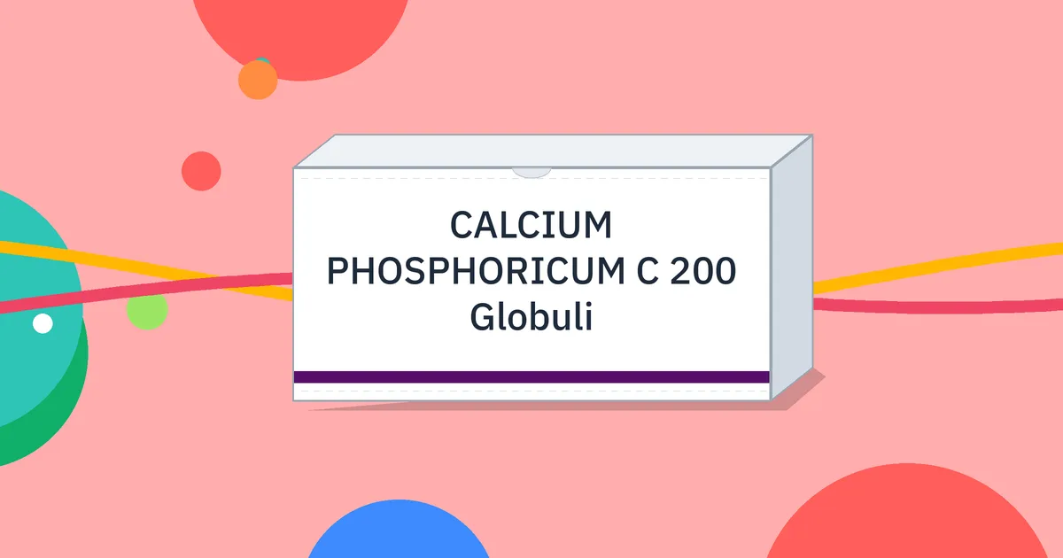 Symbolbild: Packung mit der Aufschrift CALCIUM PHOSPHORICUM C 200 Globuli (PZN 02895231) – Verfügbarkeit und Bezug in Apotheken in Frankfurt am Main