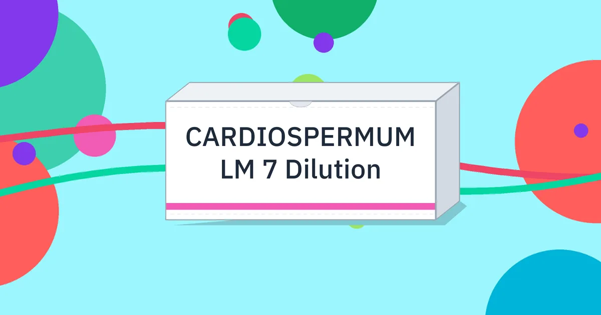 Symbolbild: Packung mit der Aufschrift CARDIOSPERMUM LM 7 Dilution (PZN 12810247) – Verfügbarkeit und Bezug in Apotheken in Frankfurt am Main